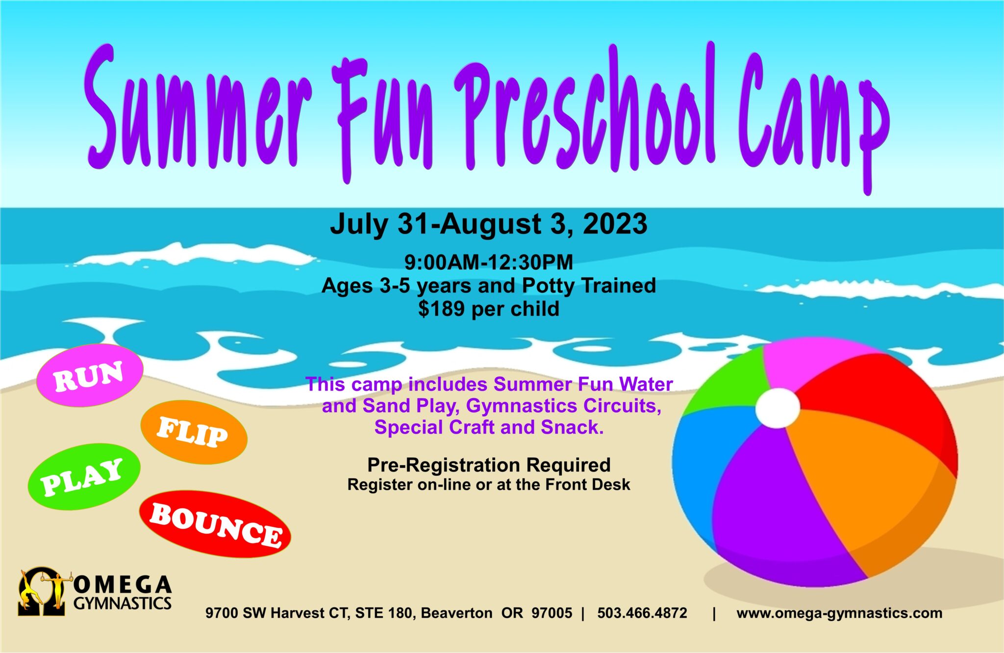 SUMMER CAMP 2023: Week 11: Spirit Week Camp | OMEGA Gymnastics